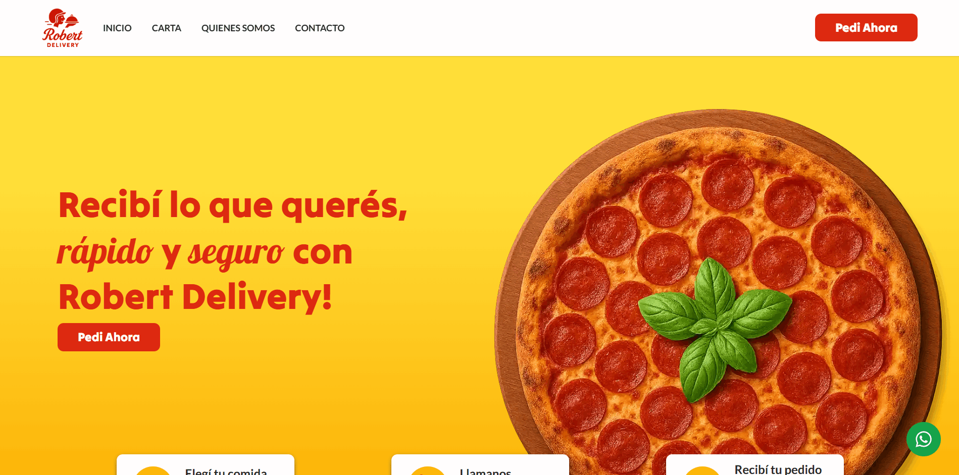 Robert Delivery | Pizzas, Empanadas y Minutas en Tucumán